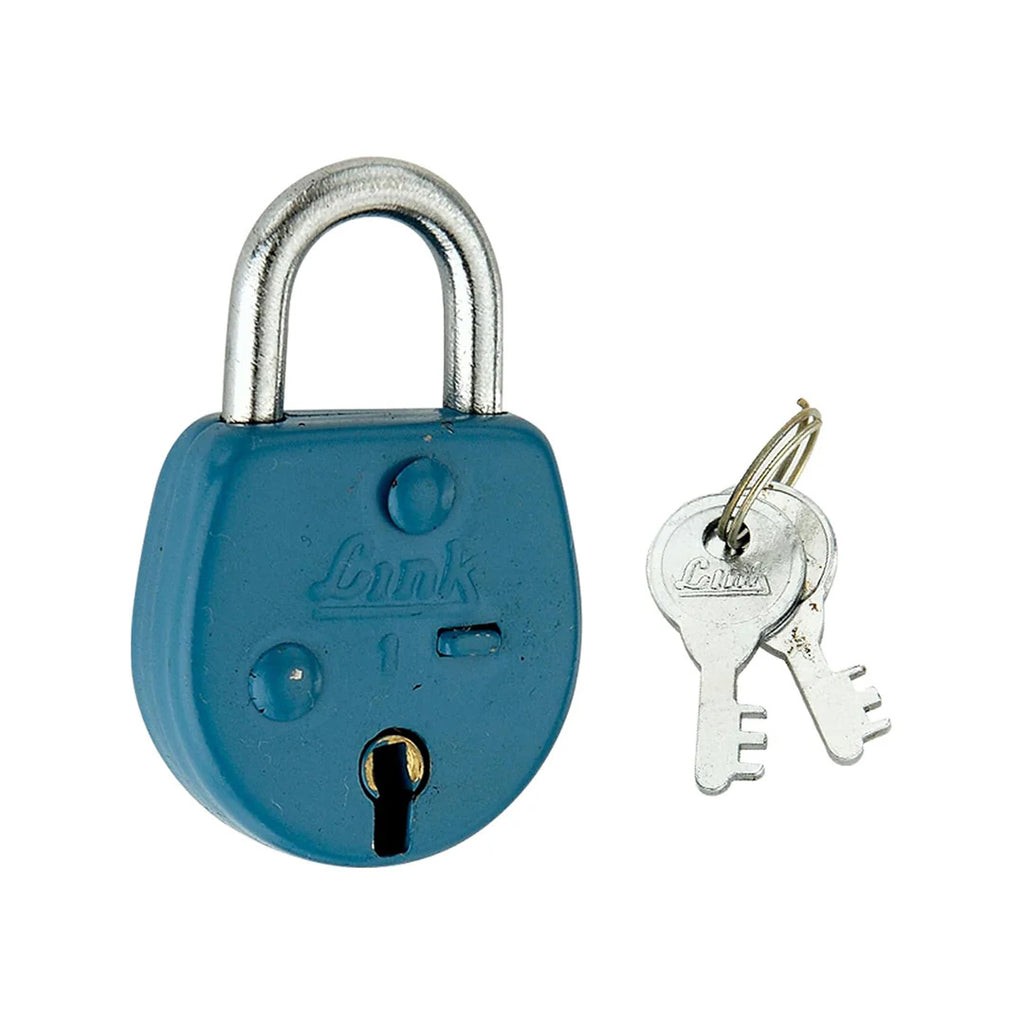 Link 38MM Senior Miniature Pack of 1 Coloured Padlock | Steel Body | B ...