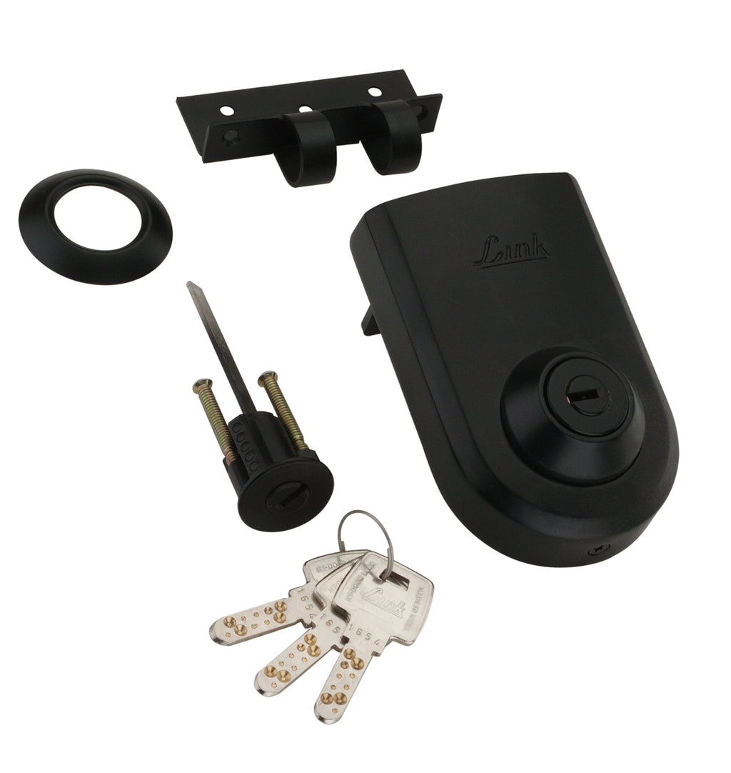 Boltica OSK Black Sliding Door Lock for Modern Homes | Linkcart